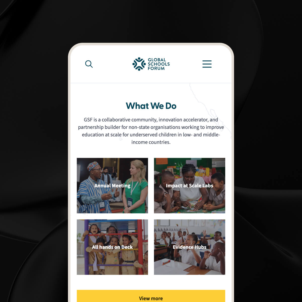 Our Work with Global Schools Forum | Nonprofit Education
