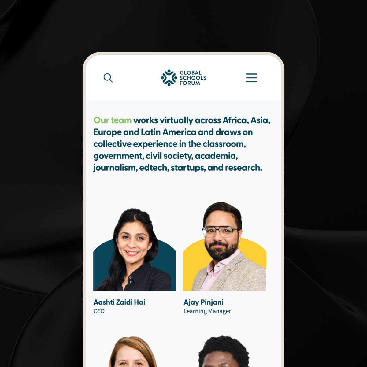 Our Work with Global Schools Forum | Nonprofit Education